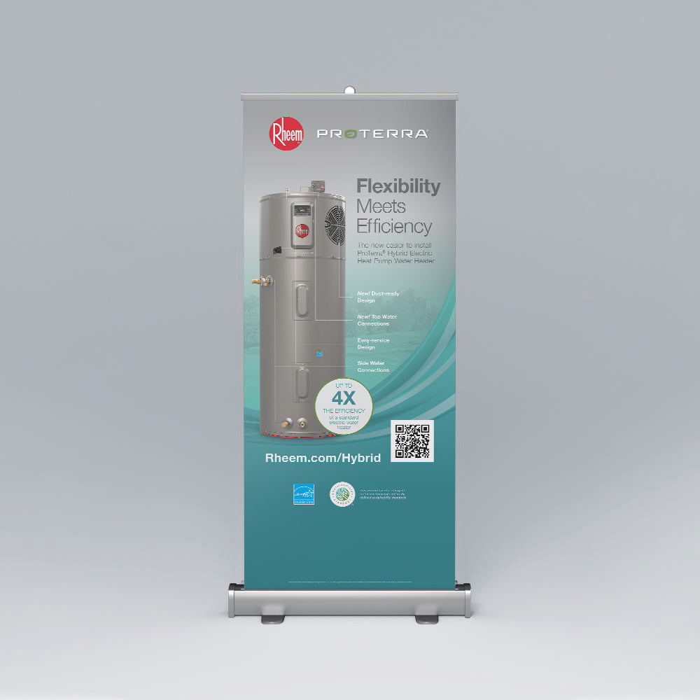 Rheem® | High Efficiency Combination Boiler Roll-Up Banner – Rheem ProGear™