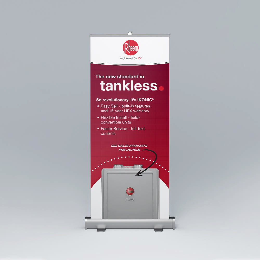 Rheem IKONIC Pull-Up Banner – Rheem ProGear™