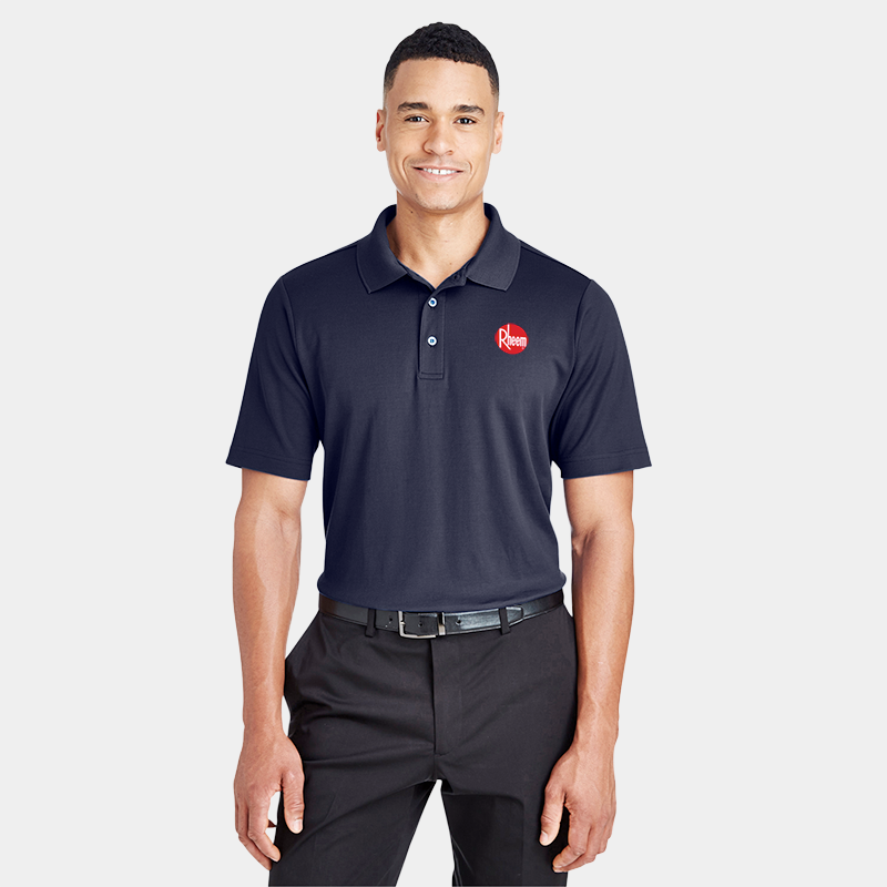 Rheem® | Devon & Jones® CrownLux Performance™ Men's Plaited Polo ...