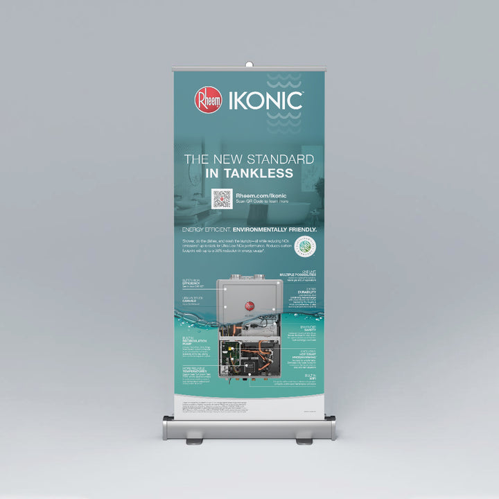 Rheem® | Prestige® Series Tankless Roll-Up Banners – Rheem ProGear™
